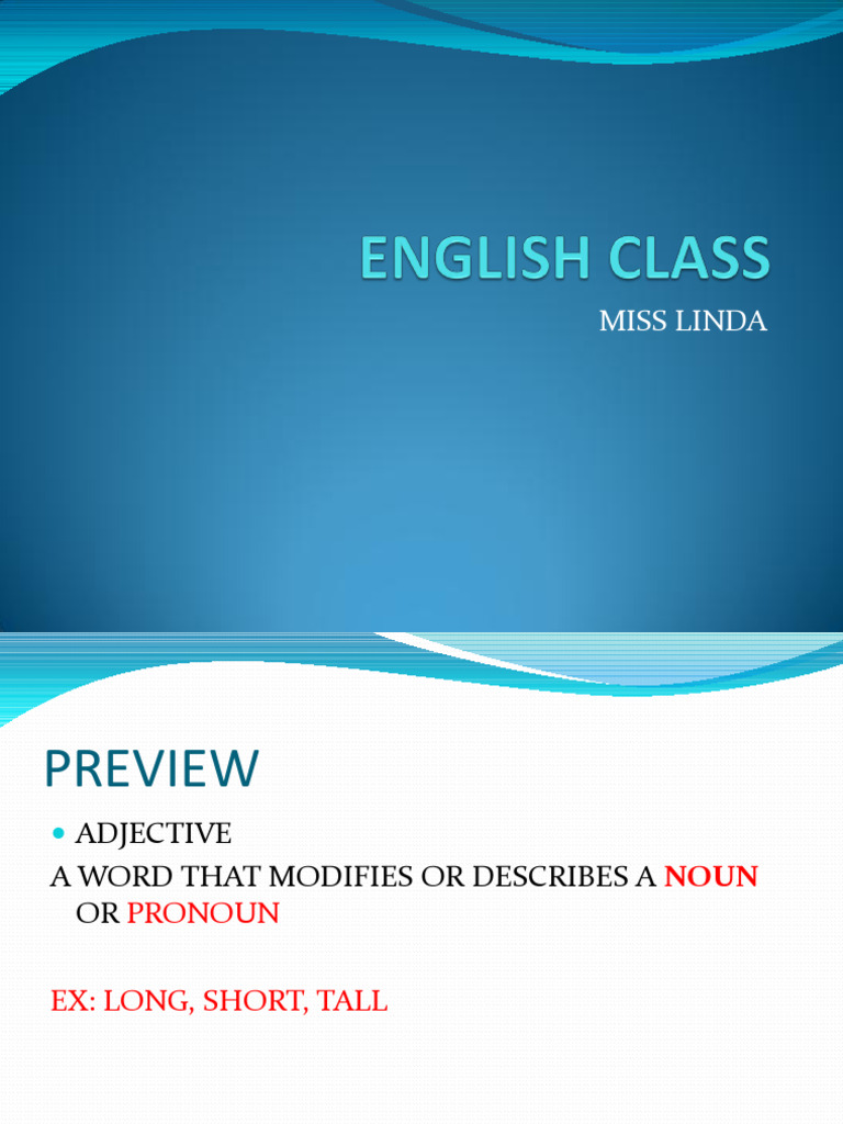 English Class | PDF