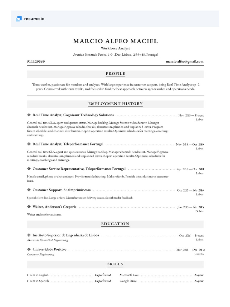 CV Marcio Maciel | PDF