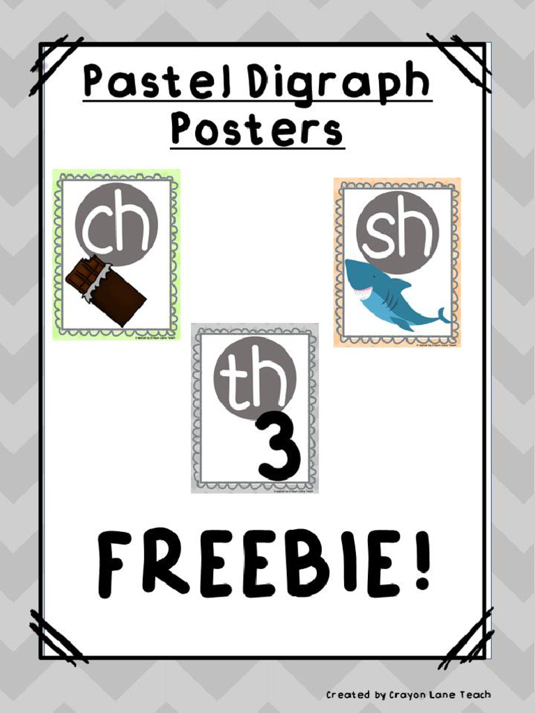 FREEPastelPhonicsPostersDigraphs 1 | PDF