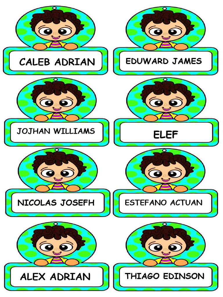 Gafet Niños Niñas | PDF