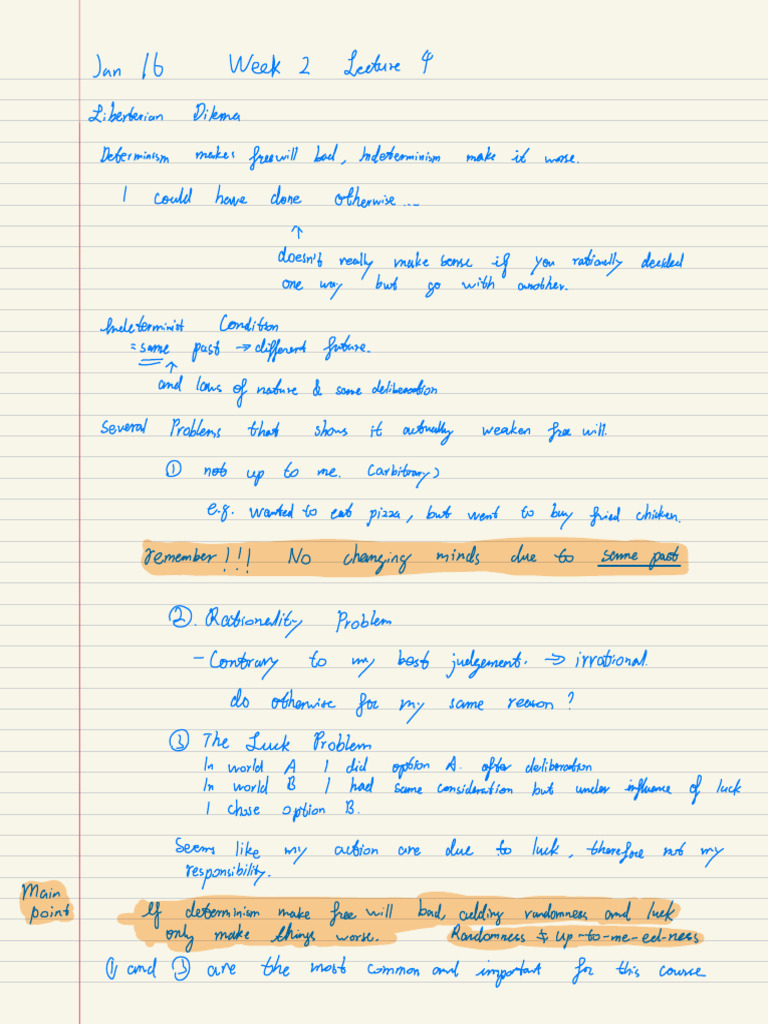 Free Will and Determinism 1 | PDF | Free Will | Philosophical Theories