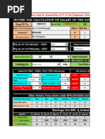 Tax Calculator FY 2024-25 With Marginal Relief V4.o | PDF | Income Tax ...