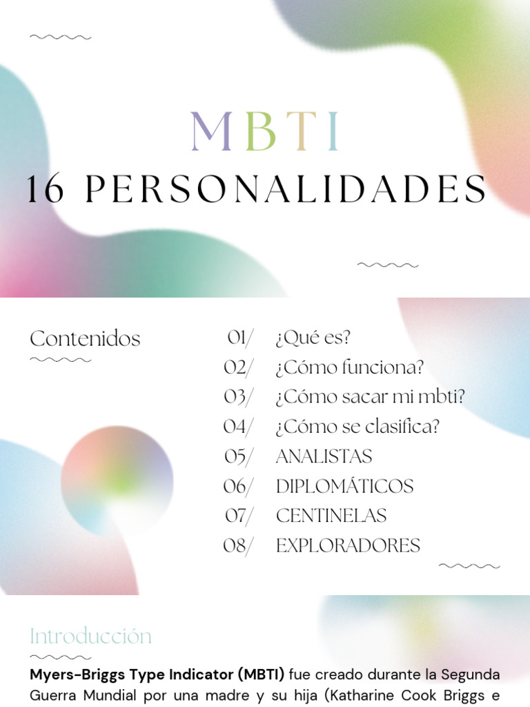 Guía sobre las 16 Personalidades MBTI | PDF | Pensamiento | Mente