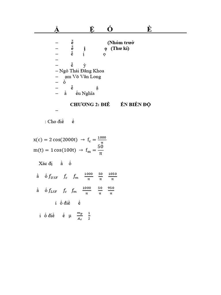 Bai Tap Mon Cac He Thong Truyen Thong Nhom 7 | PDF