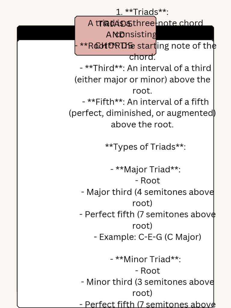 Understanding Triads and Chords | PDF