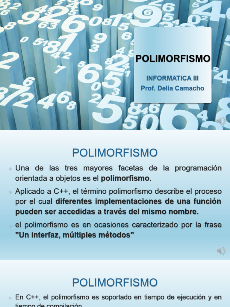 Info3 - POLIMORFISMO - PPTX (1) | PDF | Herencia (Programación ...