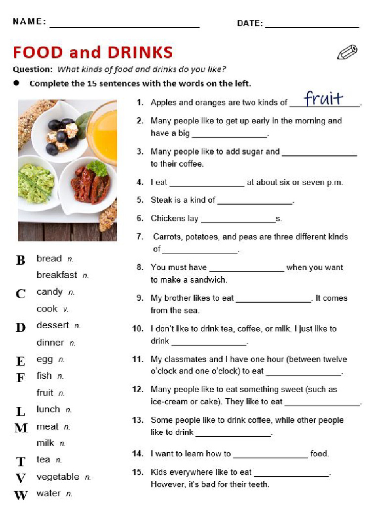 Food and Drinks | PDF