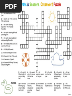 6th Grade Fall Crossword | PDF