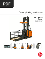 Toyota OME100H Order Picking Truck Specs | PDF | Axle | Truck