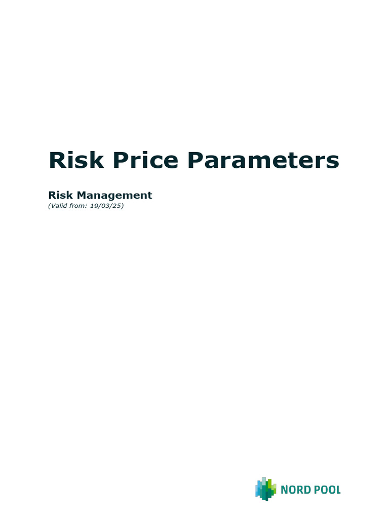 Nord Pool Risk Price Parameters Overview | PDF | Hedge (Finance ...