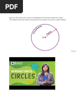 Class 10 Maths: Circles Basics | PDF