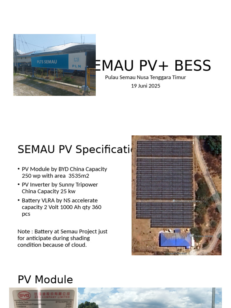 Semau PV+ Bess | PDF