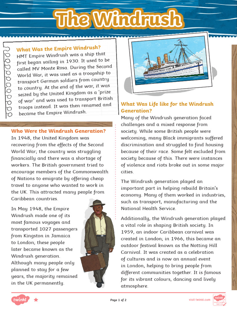 The Sinking of the Empire Windrush | PDF