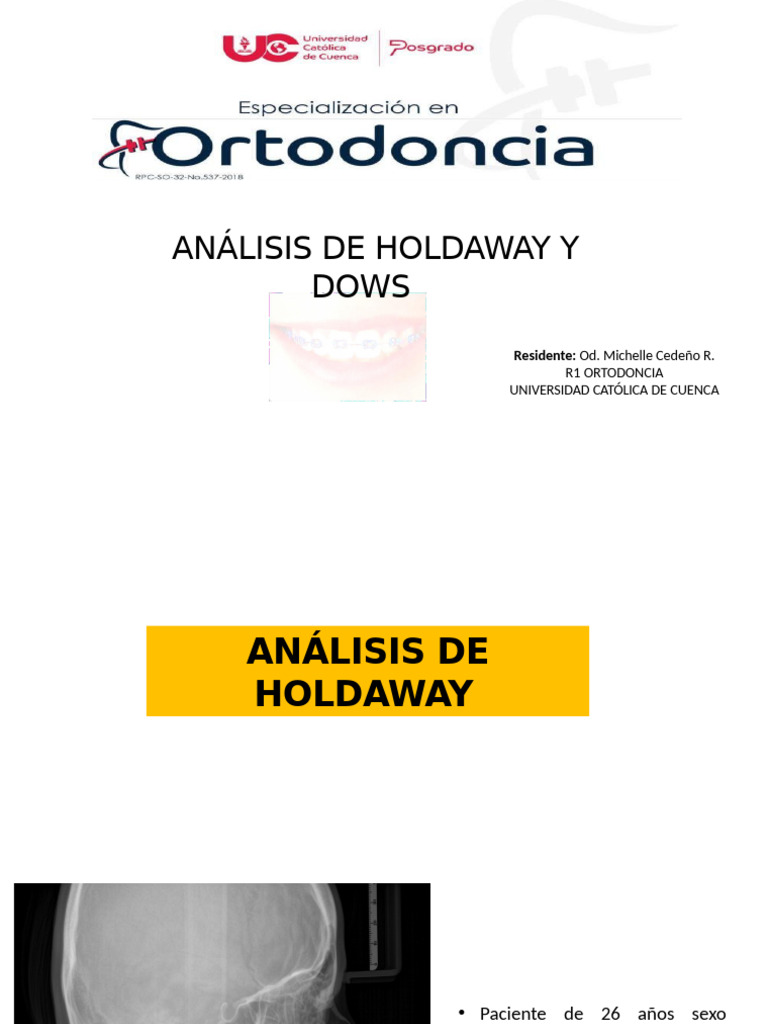Analisis de Holdaway y DowsMichelle Cedeño | PDF | Ramas de Odontología ...