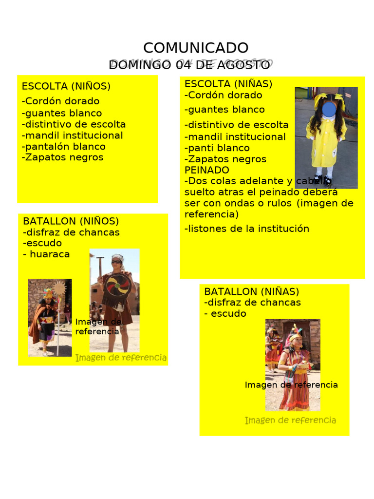 Modelo Comunicado | PDF