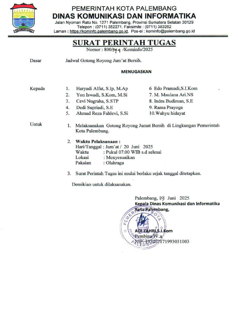 SPT Goro Jumat 20 Juni 2025 | PDF