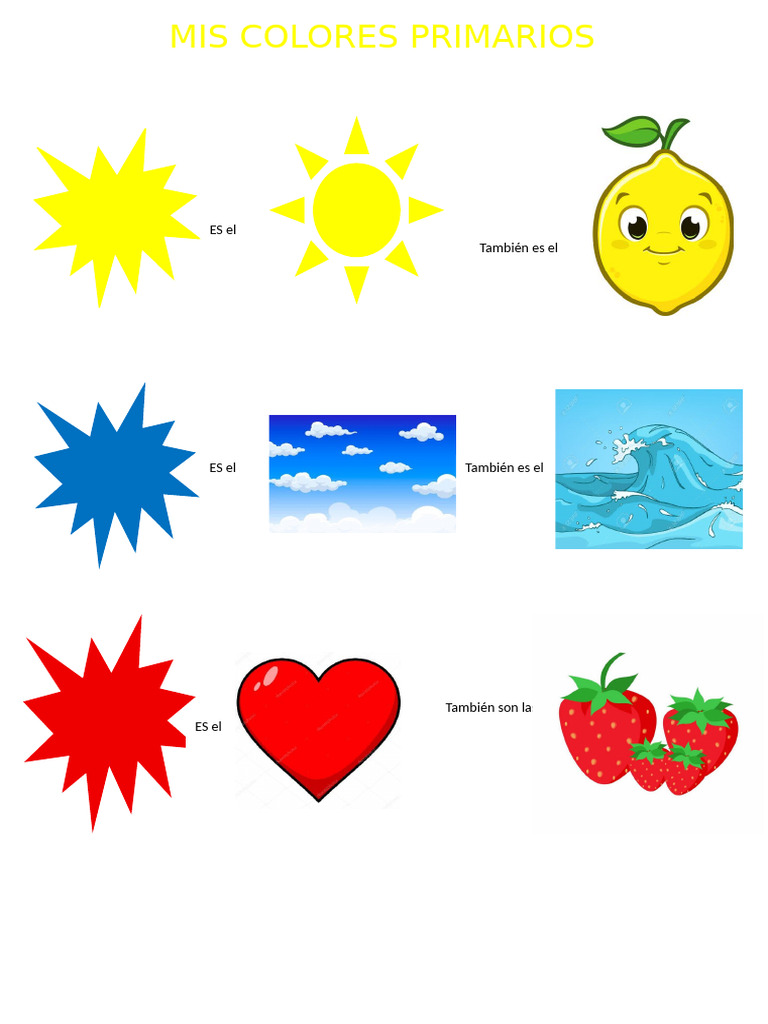 Pictograma de Colores Primarios | PDF