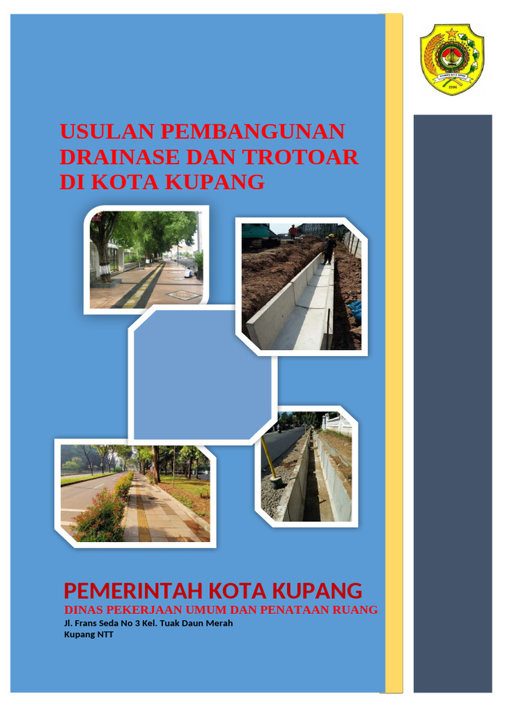 Proposal Drainase Dan Trotoar | PDF