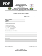 Home Visitation Form Deped | PDF
