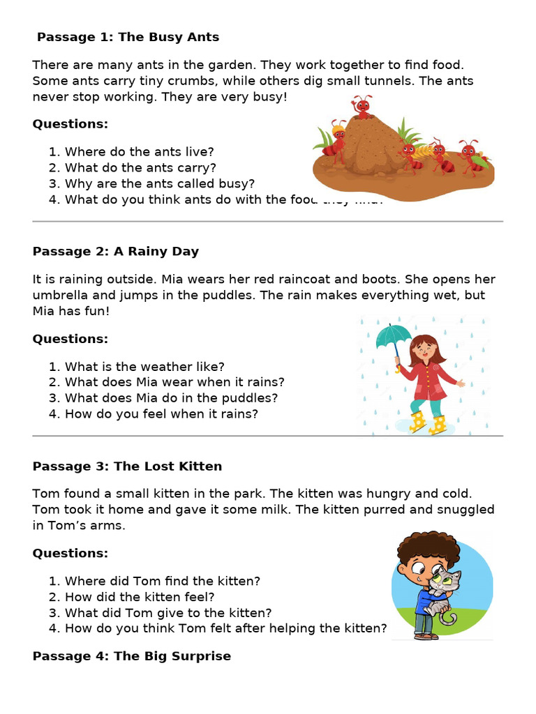 Reading Comprehension 2 | PDF