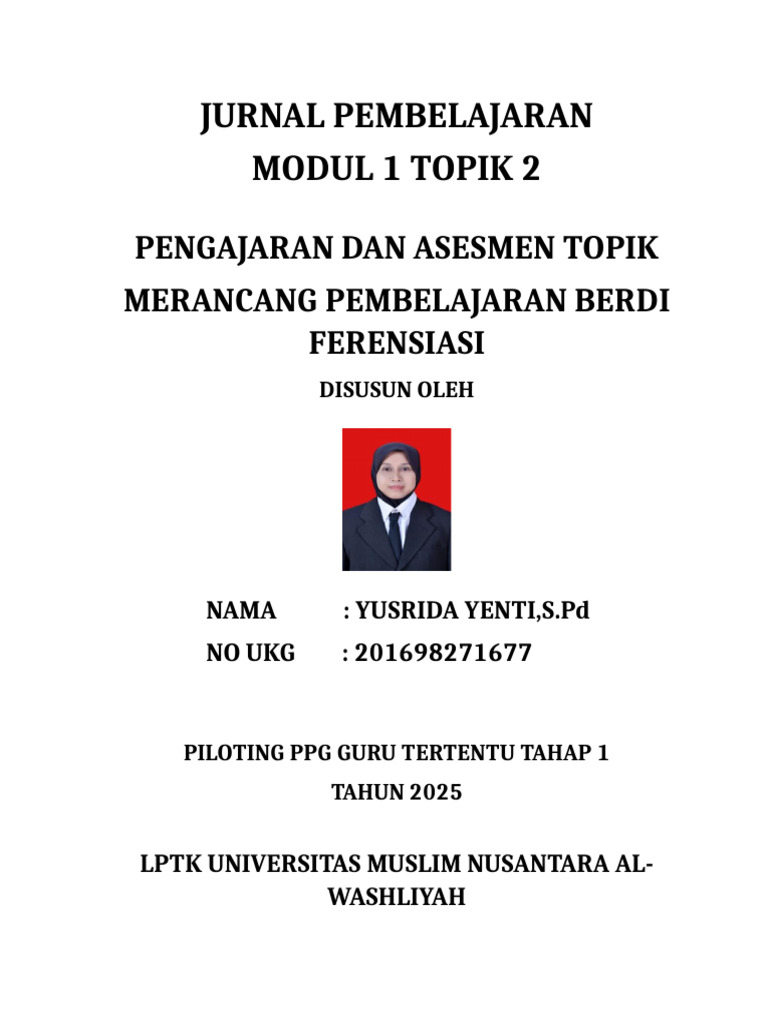 Jurnal PPG Modul 1 | PDF