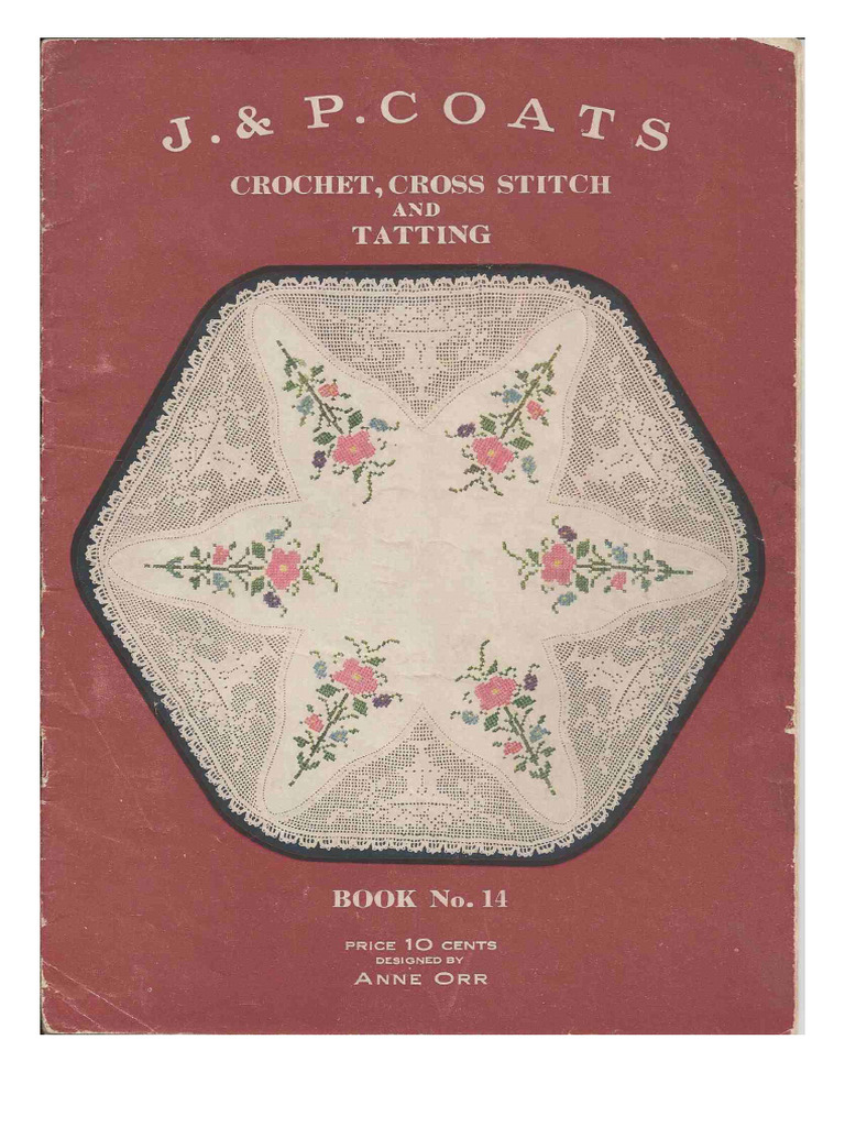 Crochet Cross Stitch and Tatting by Anne Orr 1923 Book 14 | PDF