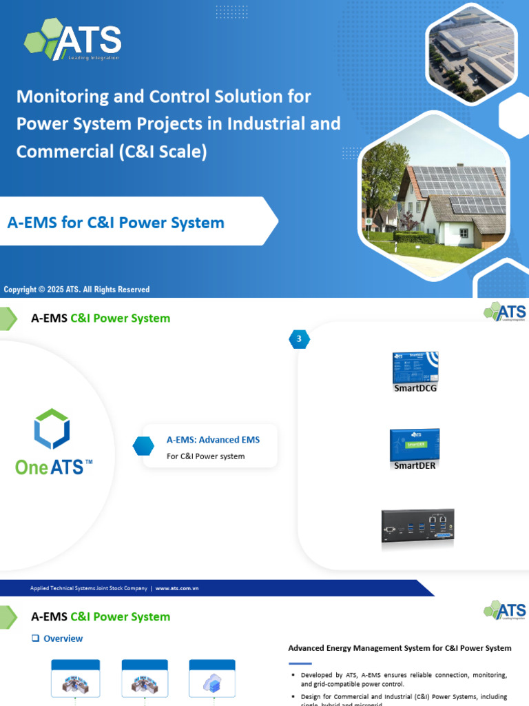 C&I a-EMS - Solutions Presentation | PDF | Photovoltaic System | Solar ...