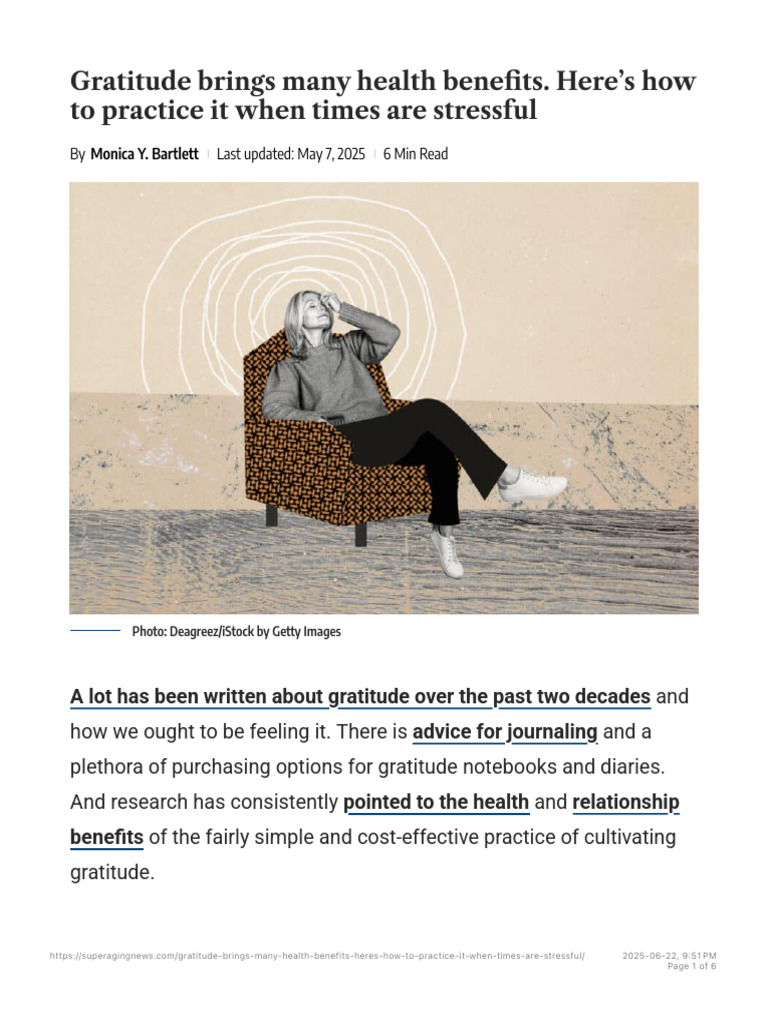 Gratitude Brings Many Health Benefits. Here's How To Practice It When ...