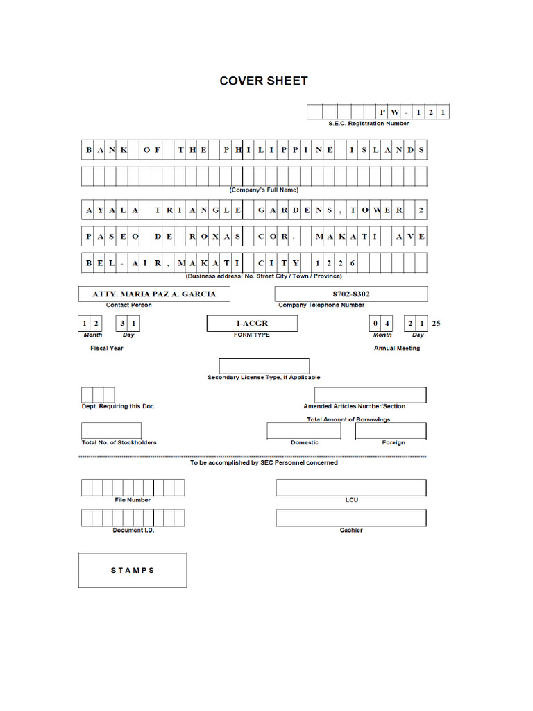 Bank of The Philippine Islands - Sec Form I-Acgr 2024 - Final | PDF ...