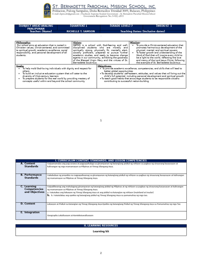 AP Exemplar Template | PDF