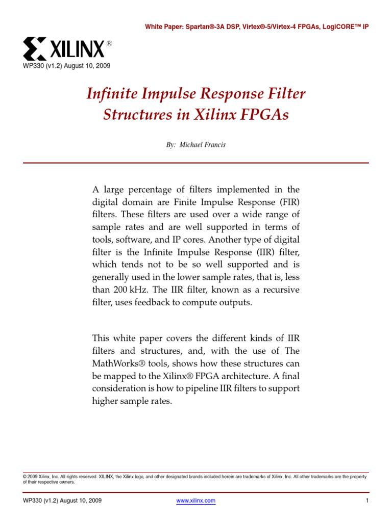 41 Infinite Impulse Response Filter | PDF | Filter (Signal Processing ...