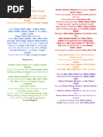 Irregular Verbs Rap Song | PDF