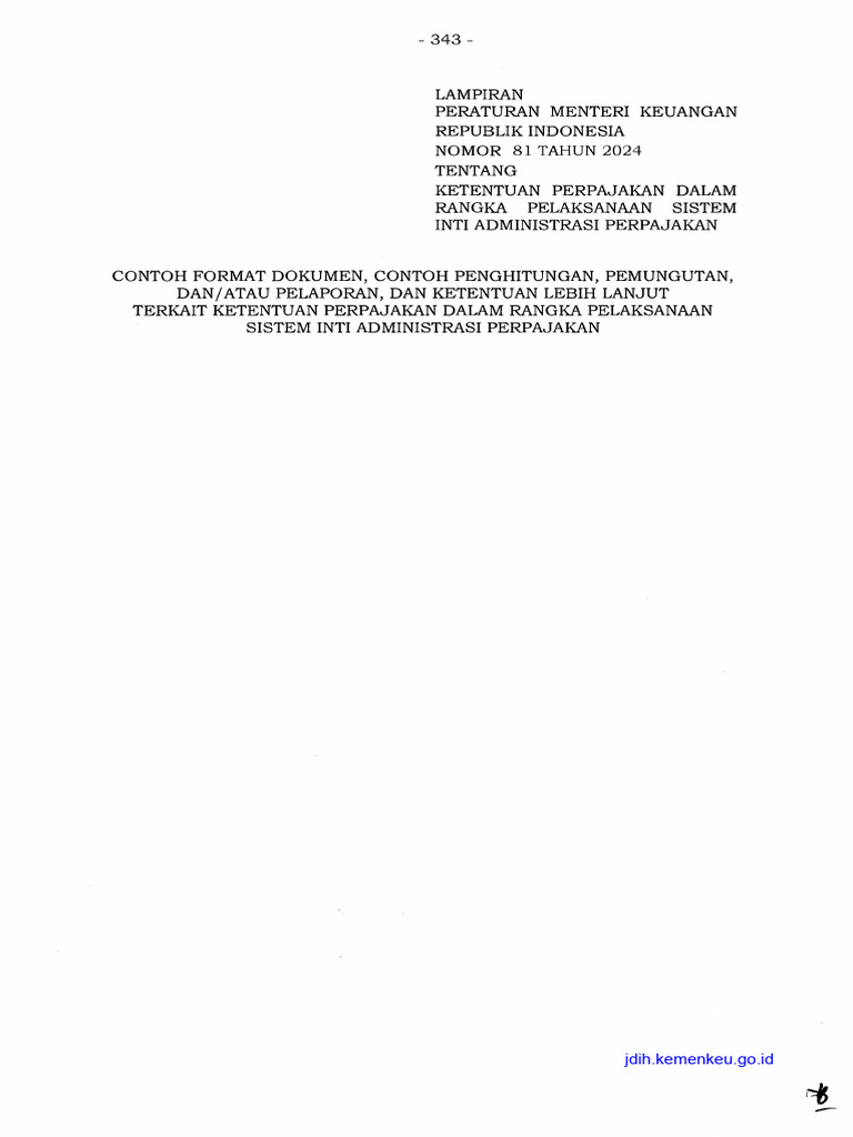 Lampiran PMK 81 2024 | PDF