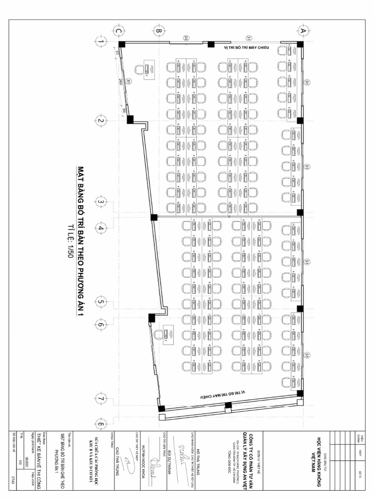 Phương Án Bố Trí Bàn Phòng a113 | PDF