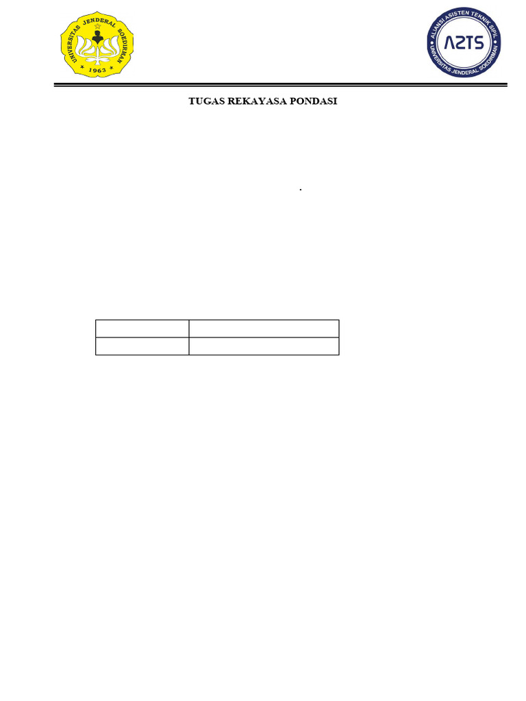 Tugas Rekayasa Pondasi Teknik Sipil | PDF