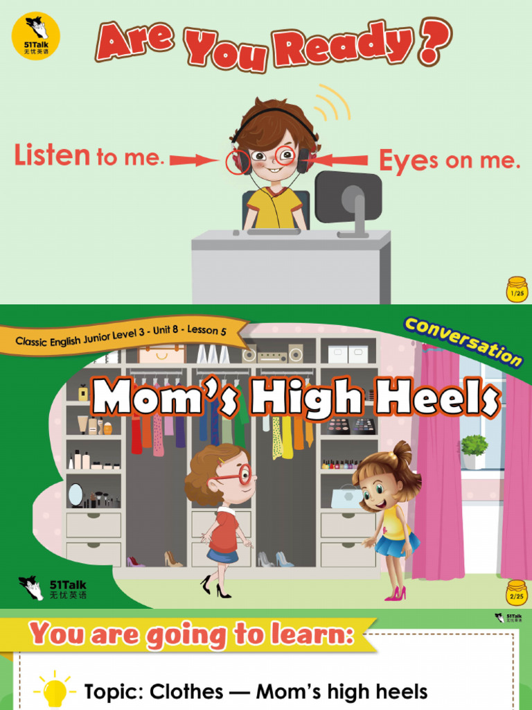 Level 3 - Unit 8 - Lesson 5 - Mom - S High Heels | PDF