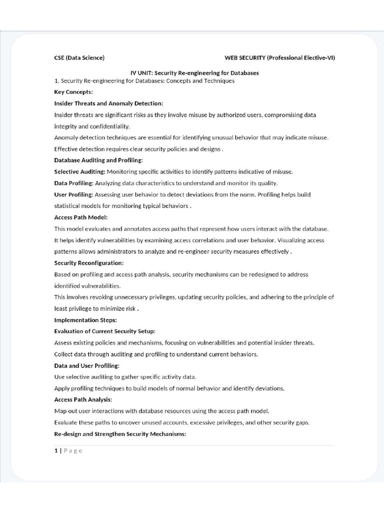 Web Security Unit 4 &5 Notes | PDF