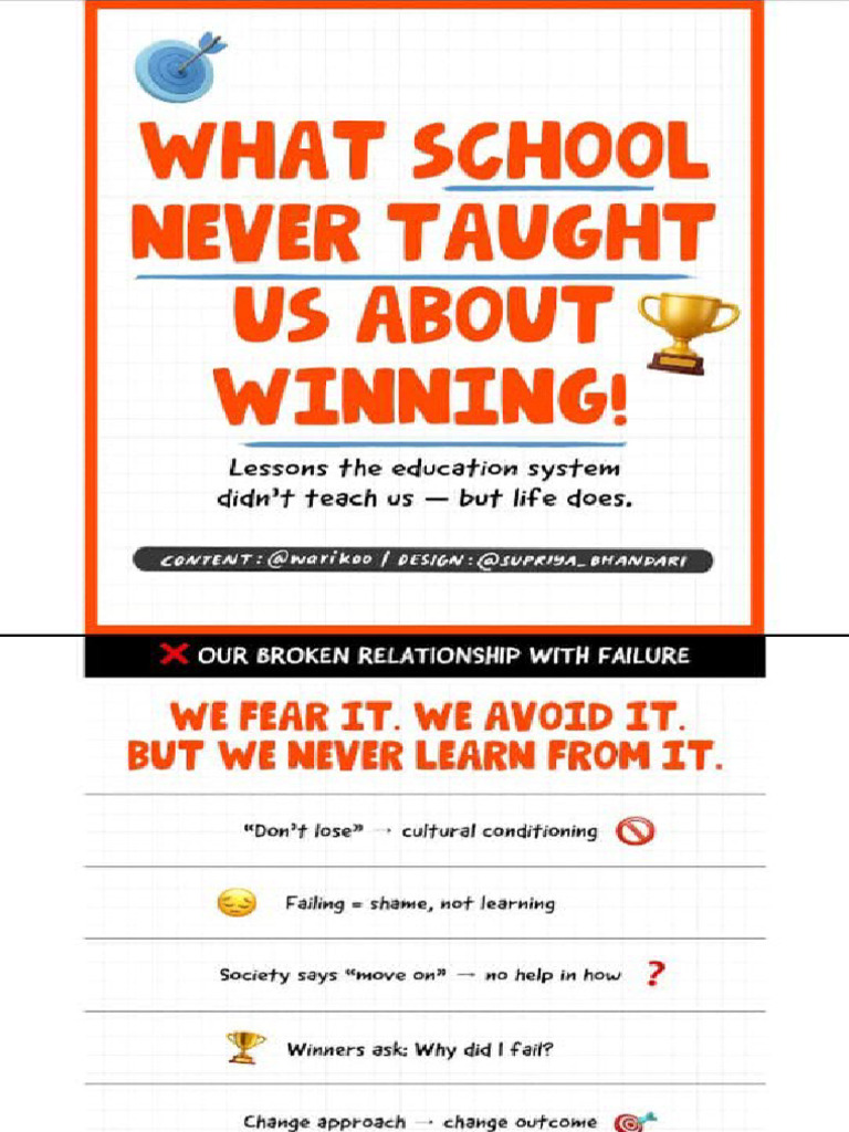 Lessons Life Taught Us | PDF