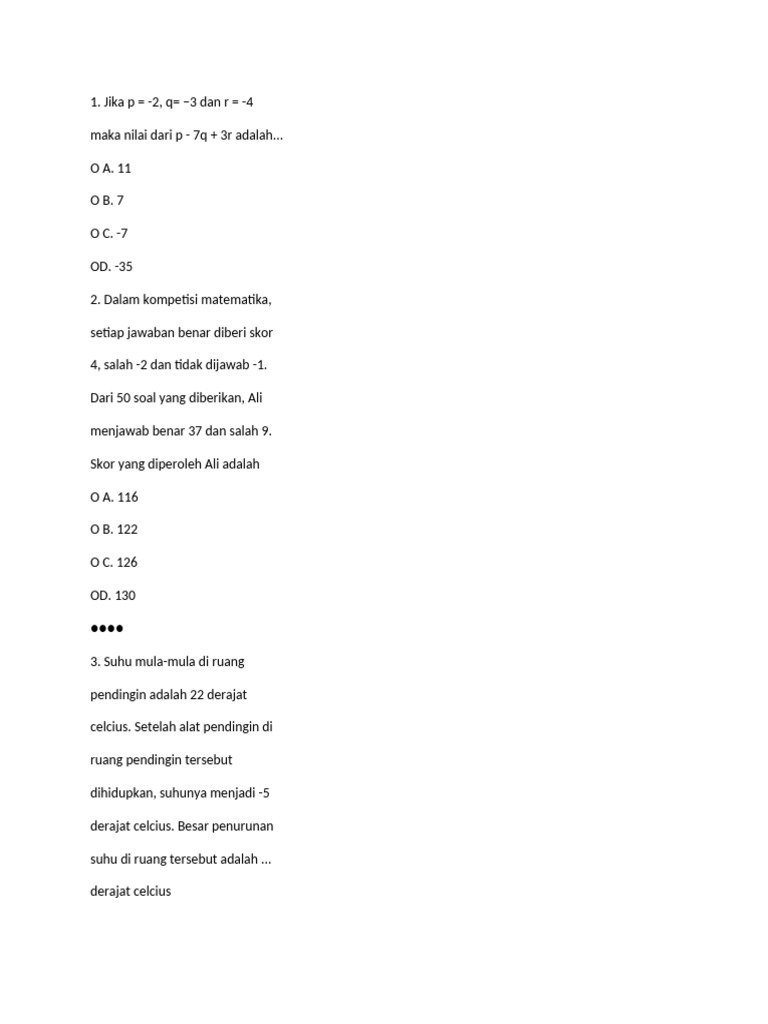 SAS MTK Kelas 7 | PDF