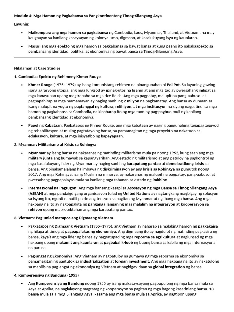AP Q3 Module 4 | PDF