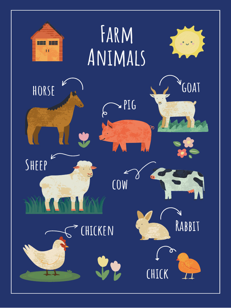 Farm Animals Names Poster | PDF