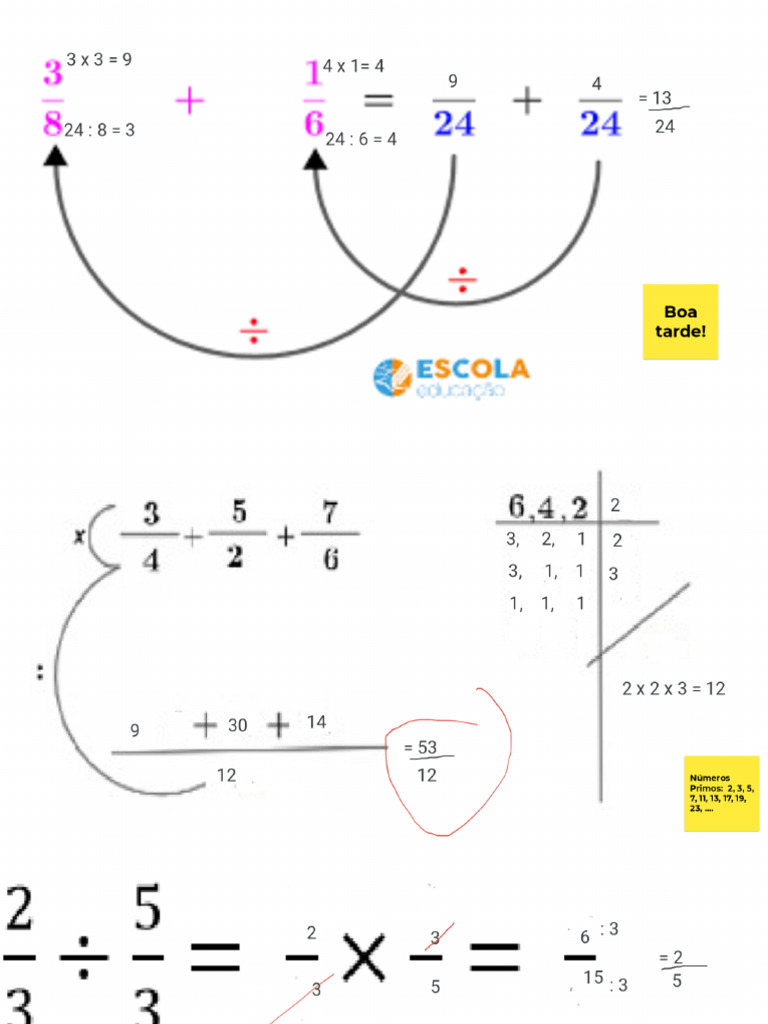 Operações Com Frações | PDF