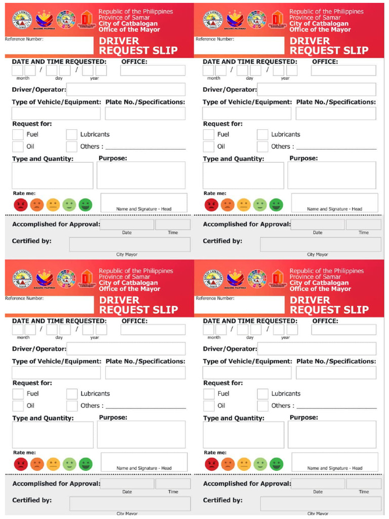 Drivers Ticket Slip | PDF