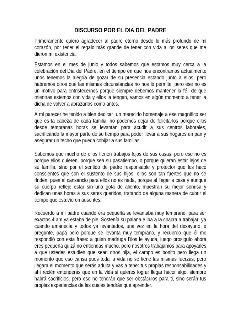 Charla Por El Dia Del Padre | PDF