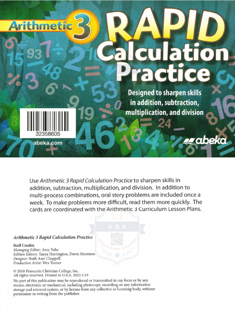 Arithmetic 3 Rapid Calculation Practice - 0001 | PDF