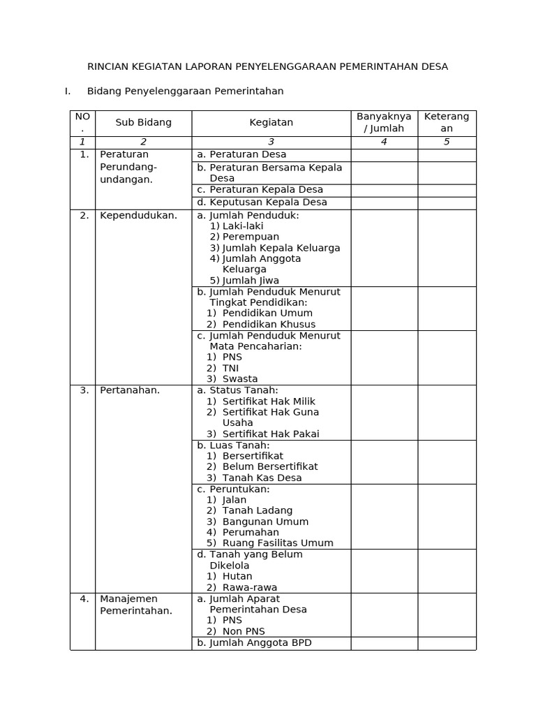 Lamp 4. Rincian LPPD | PDF