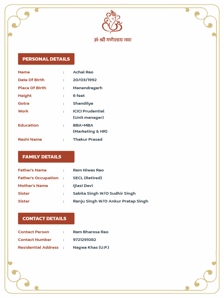 Biodata (4) - 1 | PDF