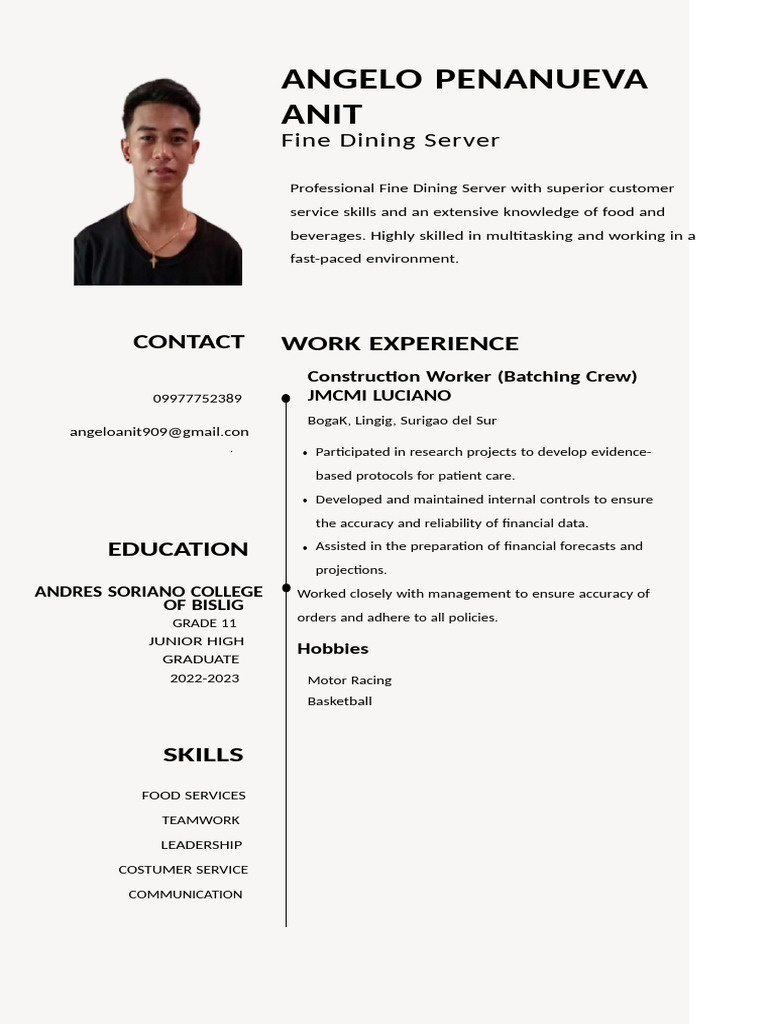Angelo P Anit - Resume | PDF