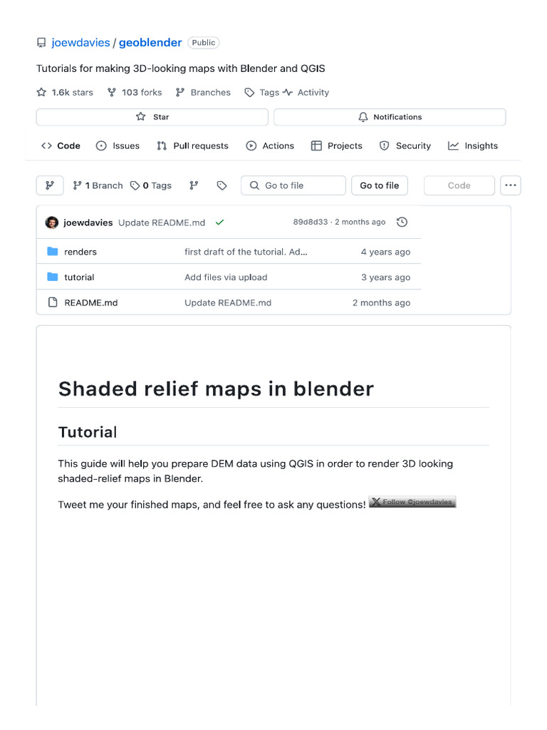 3d-Looking Maps With Blender and QGIS | PDF