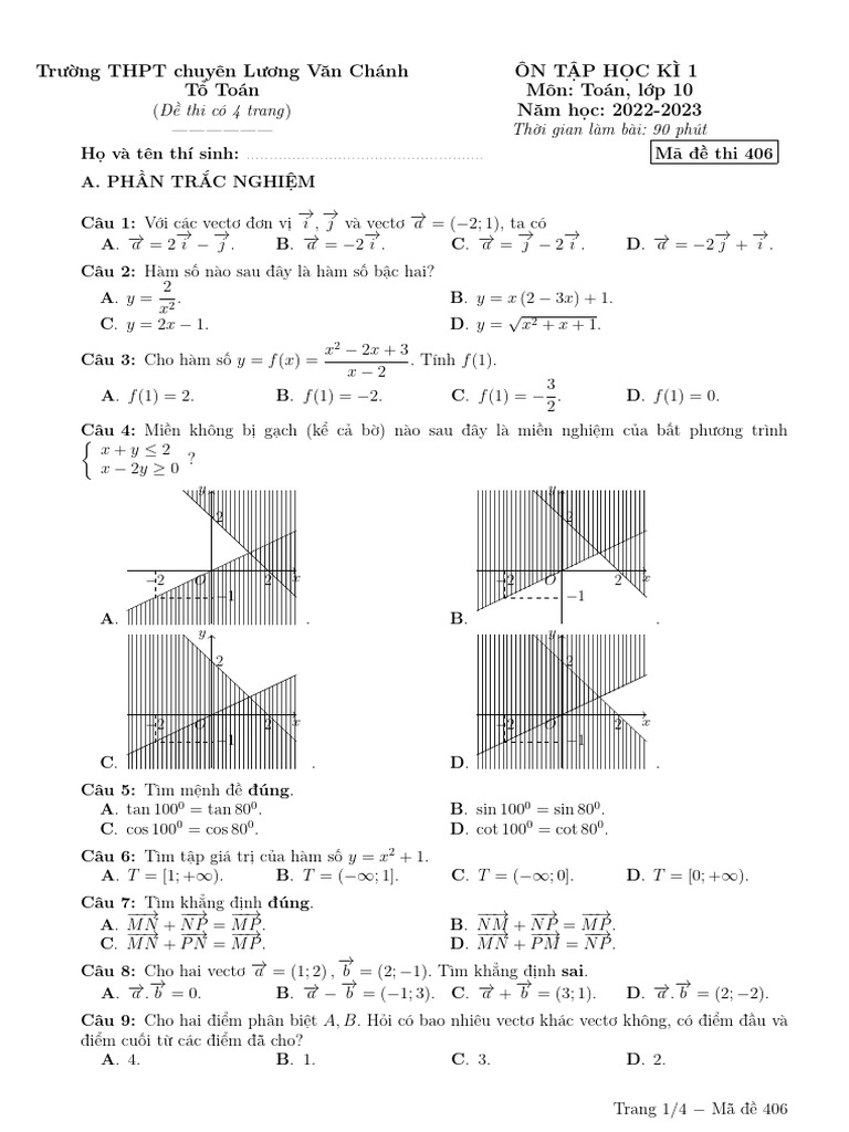 K10 - HK1!22!23 - de Va Dap An TN | PDF